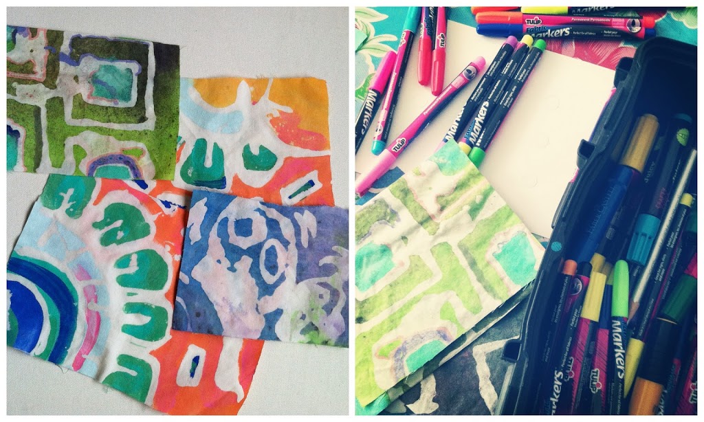 DIY Batik: Glue Resist Fabric Prints | Pearmama